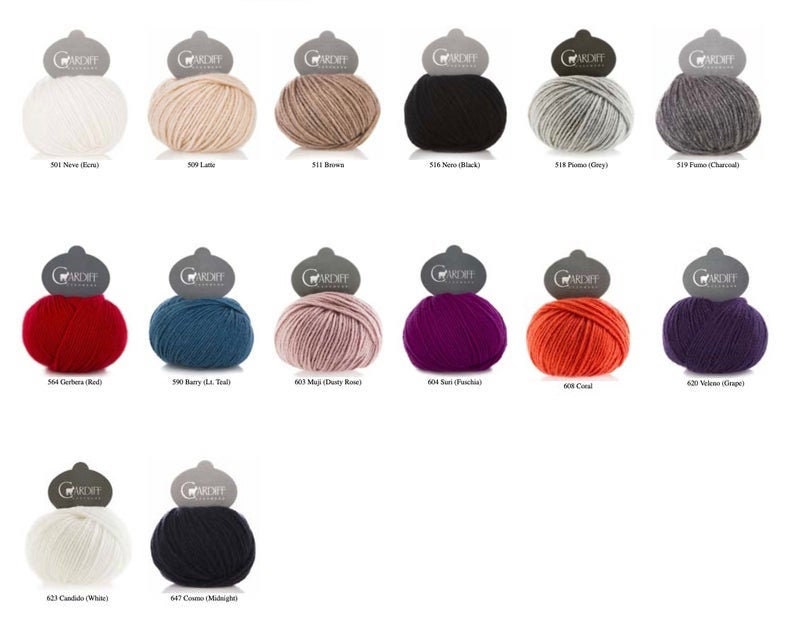 Worsted Weight Cashmere Yarn Cardiff Cashmere Large 509 | Etsy