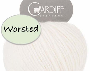 Worsted Weight Cashmere Yarn, Cardiff Cashmere Large, 509 Latte, Beige ...