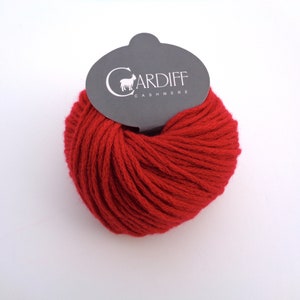 Red Worsted Weight Cashmere Yarn Christmas Red Cardiff - Etsy