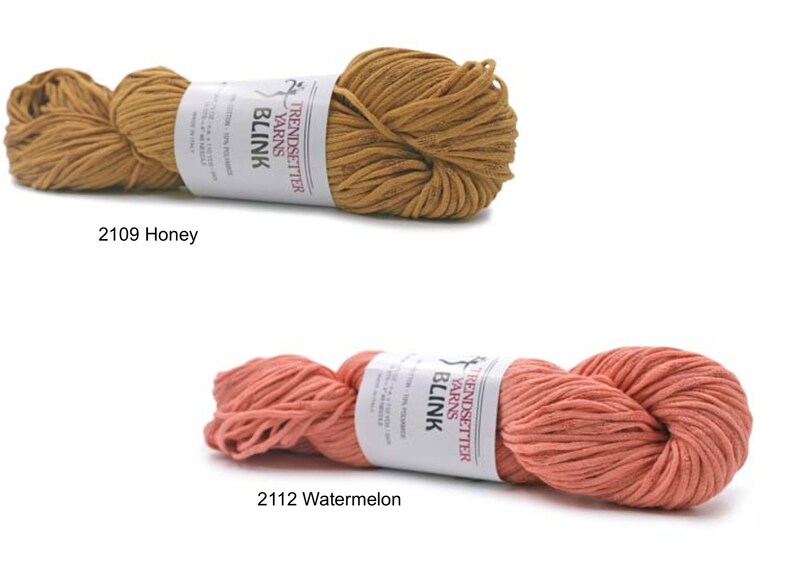 Trendsetter Blink Yarn Cotton Summer Mix Yarn Tape Ribbon | Etsy