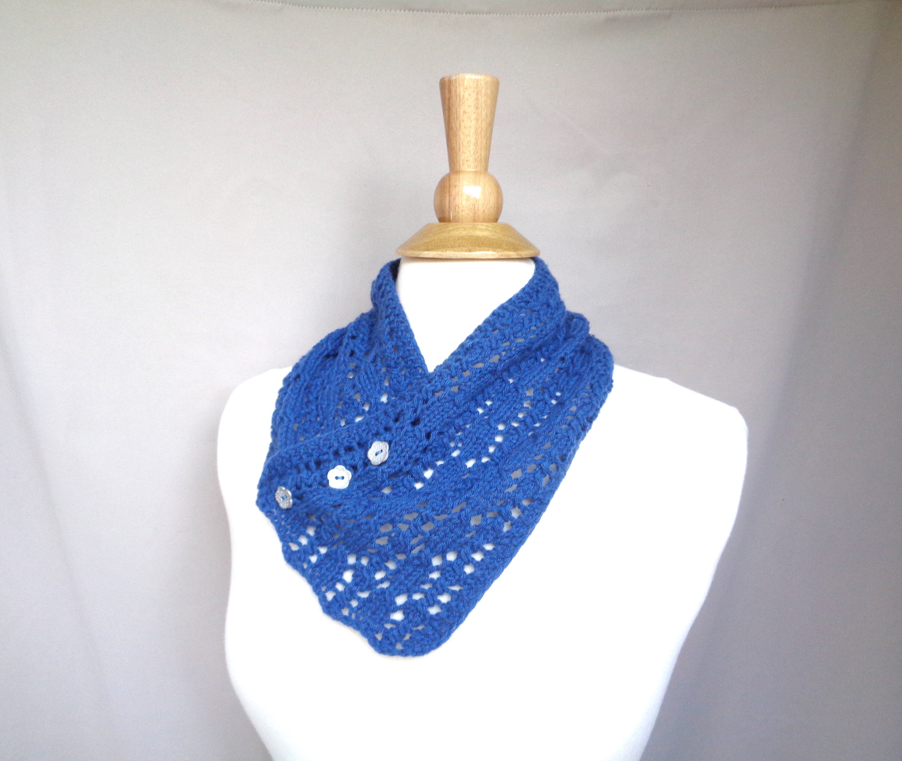 Asymmetrical Cowl Scarf Knitting Pattern, Bluebell Cowl Scarf, Open ...