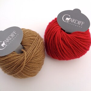 Red Worsted Weight Cashmere Yarn Christmas Red Cardiff - Etsy