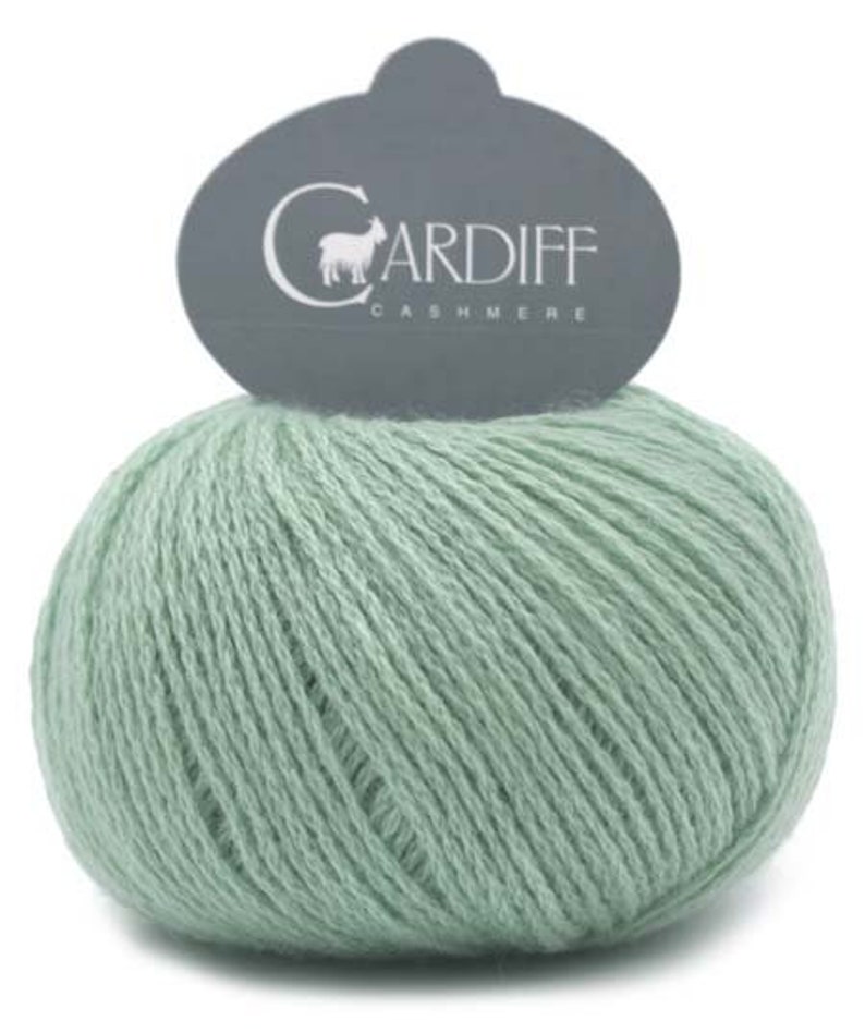 Cardiff Cashmere Classic Yarn 591 Celery Light Green - Etsy