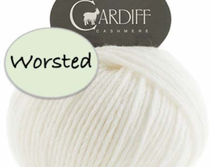 Worsted Weight Cashmere Yarn, Cardiff Cashmere Large, 509 Latte, Beige ...