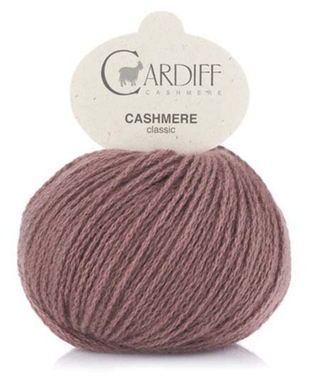 Cardiff Cashmere Classic, 597 Bloom, Plum Mauve, DK Weight Cashmere ...
