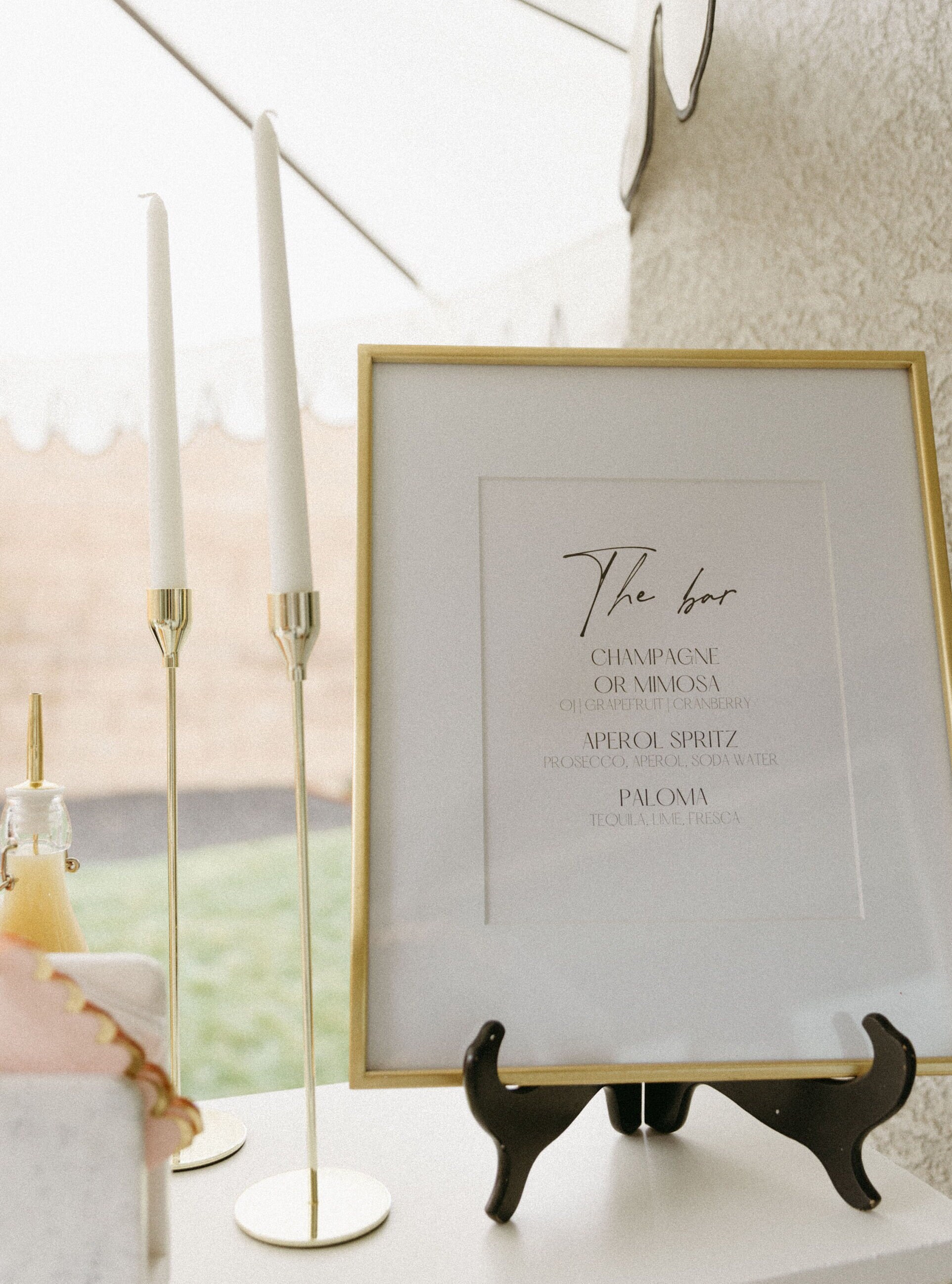 Printable Modern Minimalist Bar Menu Template - Etsy