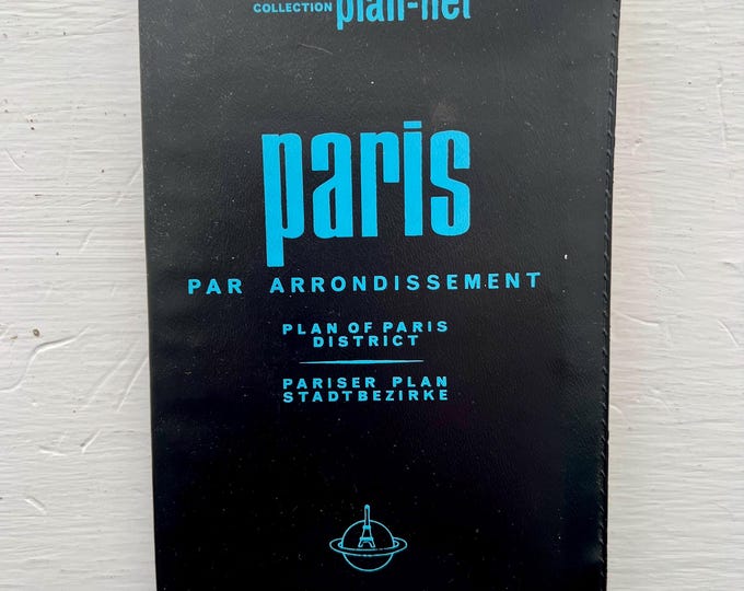 Vintage Paris Street Map Book, 1970’s French Tourist Book, Plan-net ...
