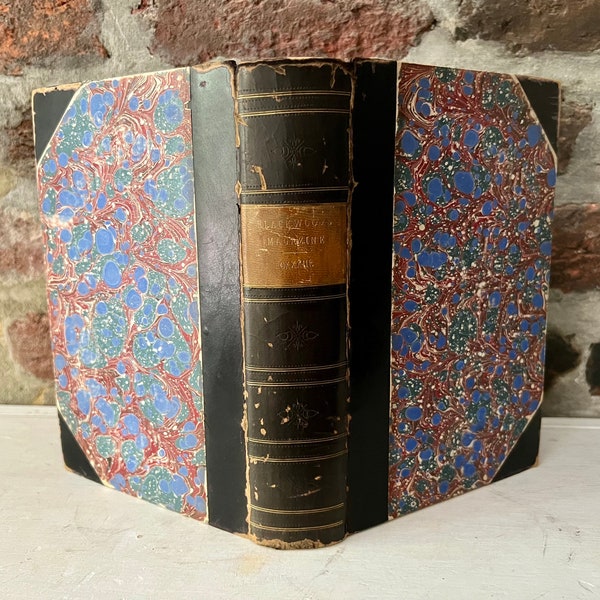 Marbled Book - Etsy