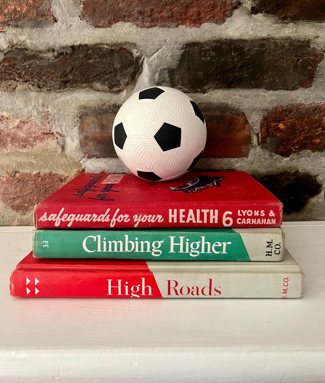 Charming Vintage Stack of Elementary School Books, Shabby Childrens ...