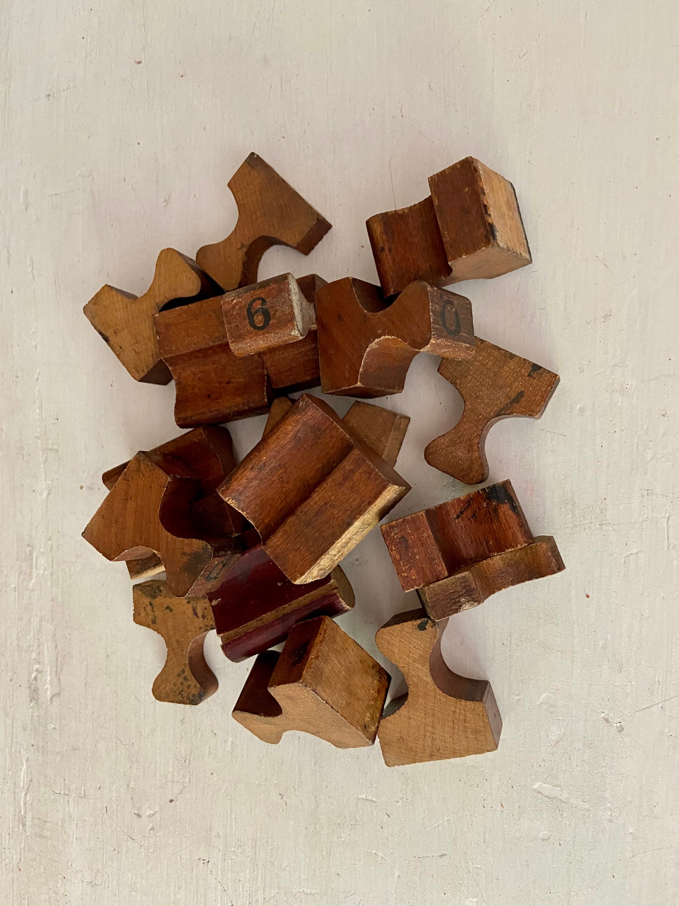 Wooden Stamp Blocks Vintage Letter and Number Stamp Handles | Etsy