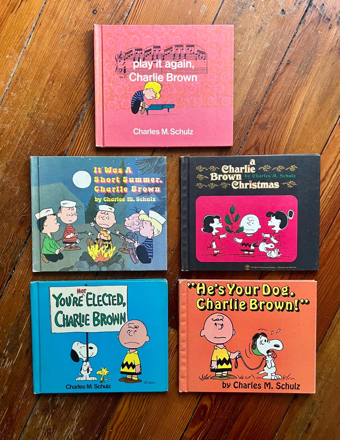 Five Vintage Peanuts Books, A Charlie Brown Christmas, Collectible ...