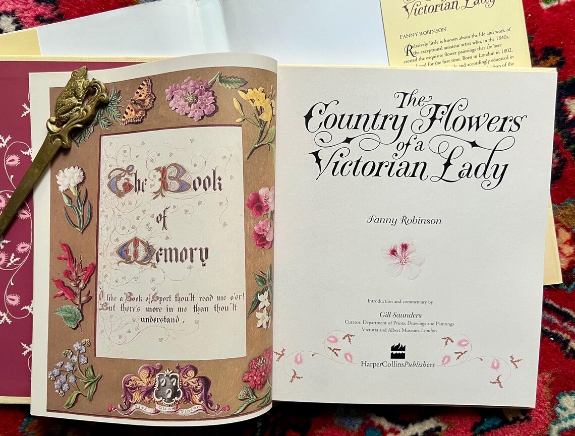 Victorian Flower Book: Fanny Robinson's 1840s Flower Studies, 1999 ...