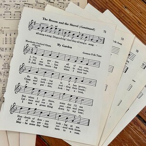 Vintage Sheet Music, Antique Music Pages, 1800’s/1900’s Popular Songs ...
