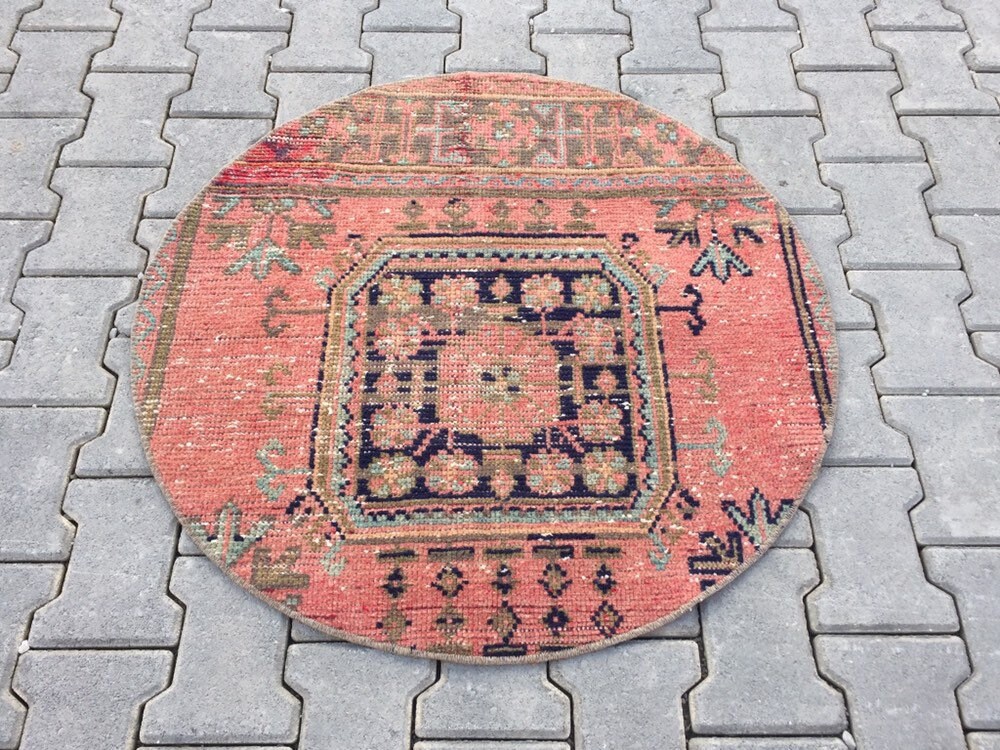 Round Rug Turkish Rug Rug Kitchen Rug Carpet Rug Round - Etsy