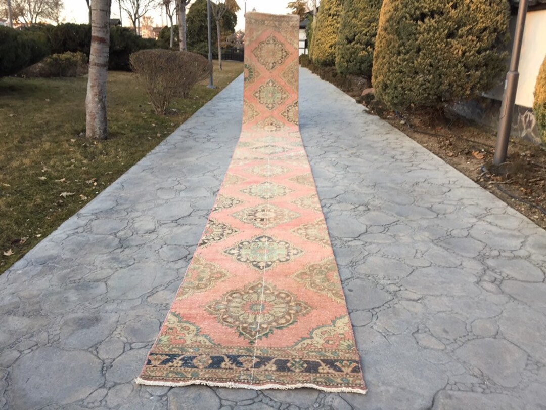 Extra Long Rug Runner, Stair Rug Runner, Oversize Boho Chic Vintage ...