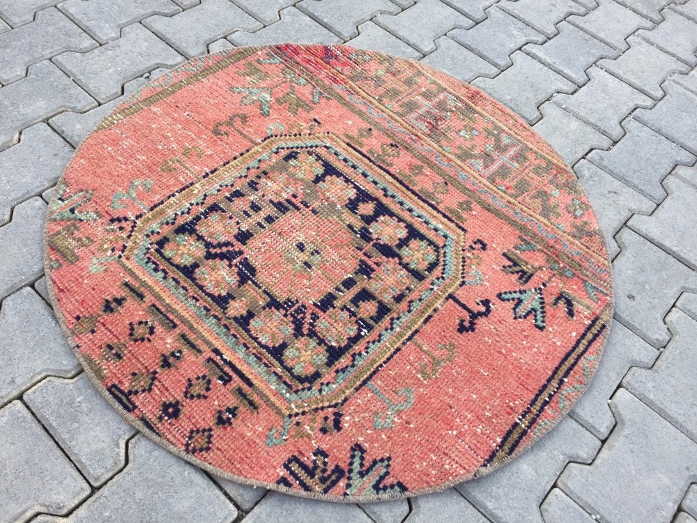 Round Rug Turkish Rug Rug Kitchen Rug Carpet Rug Round - Etsy