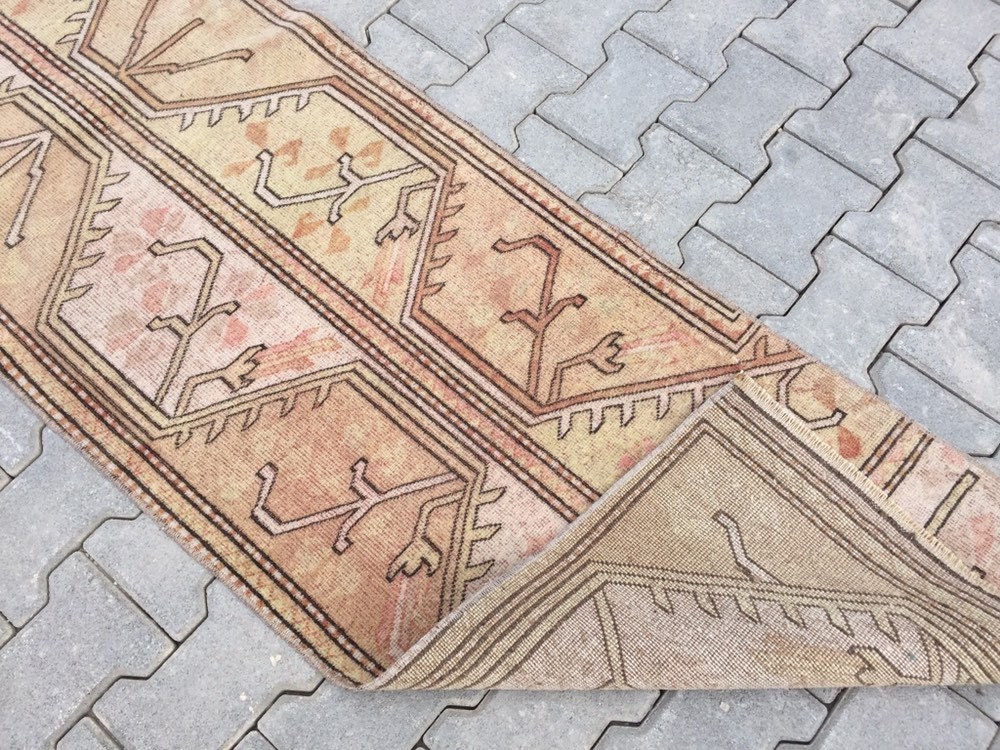 Faded Carpet Rug Handwoven Rug Muted Color Rug Vintage | Etsy