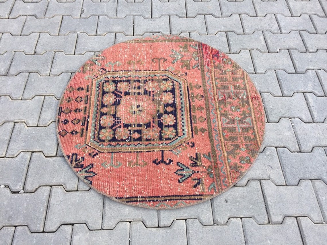 Round Rug Turkish Rug Rug Kitchen Rug Carpet Rug Round | Etsy
