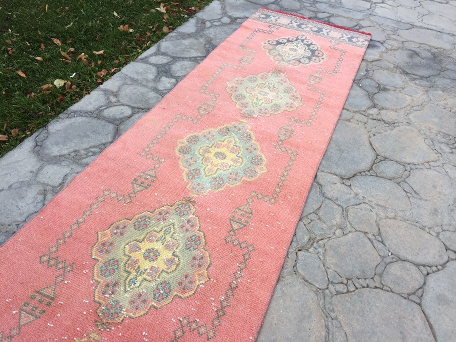 Handmade Rug Area Rug Long Rugs Muted Red Rug Soft Color - Etsy