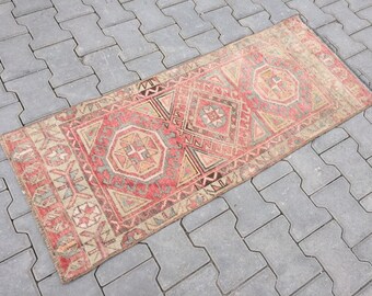Blue Muted Red Carpet Rug Handwoven Vintage Rug Primitive - Etsy