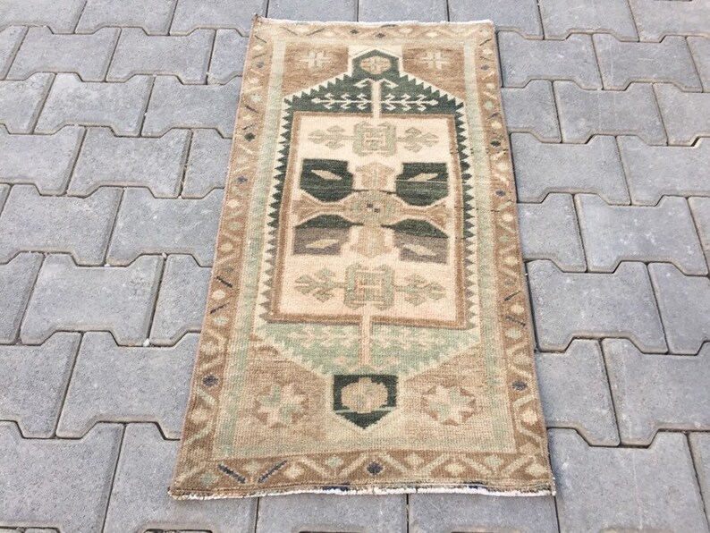 Mid Century Runner Carpet Rug Runner Rug Muted Rug Bath | Etsy