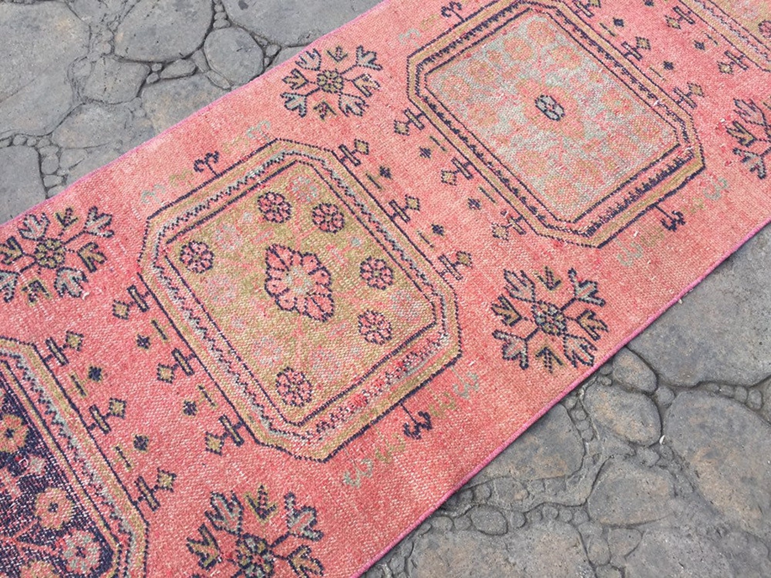 Extra Long Rug Runner Muted Red Colour Runner Home Living - Etsy