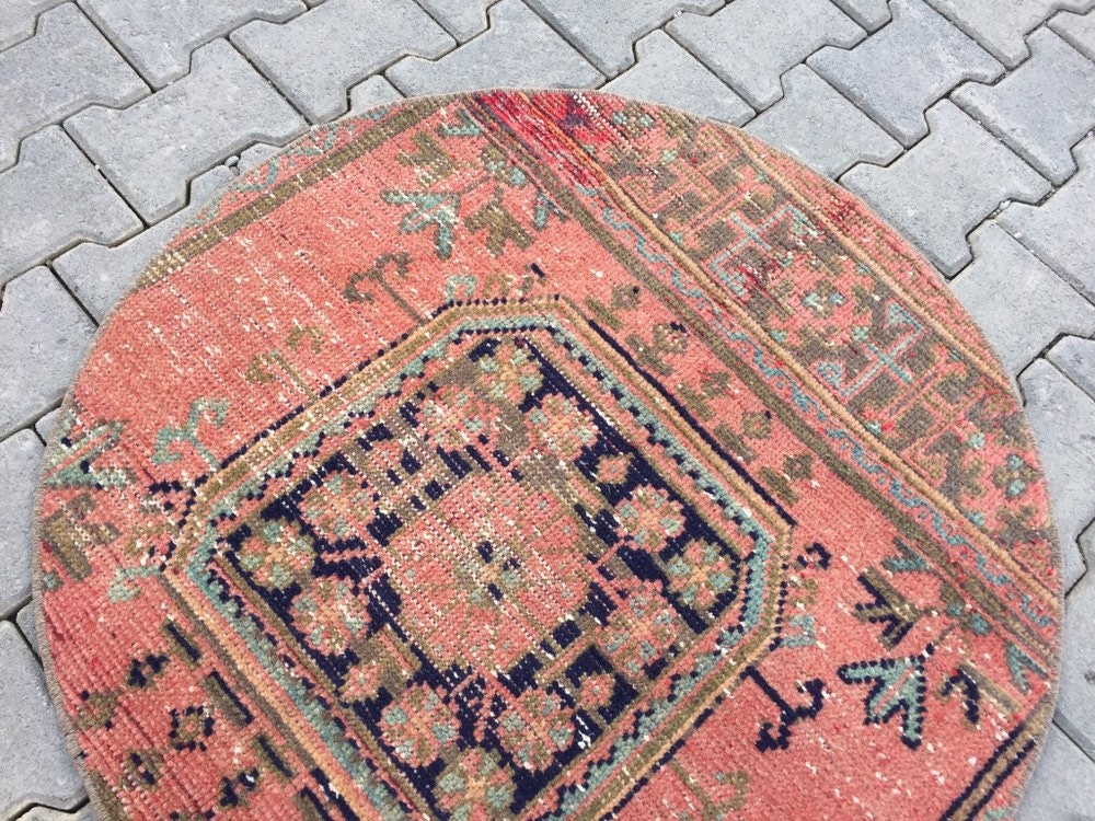 Round Rug Turkish Rug Rug Kitchen Rug Carpet Rug Round - Etsy