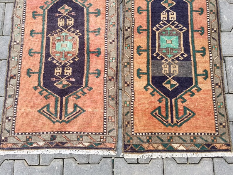 Pair Rugs Set of Two Small Rugs Twin Rugs Beautiful Pattern - Etsy