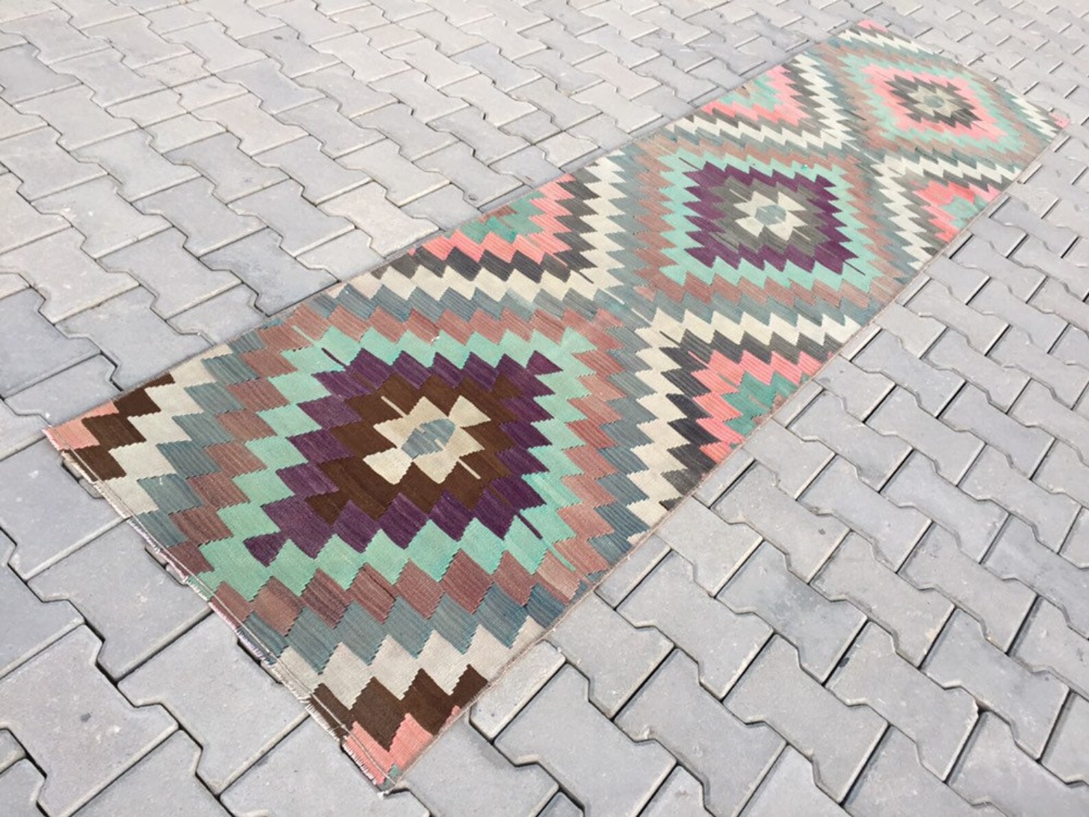 Turkish Runner Kilim Rug Vintage Handmade Kilim Rug | Etsy