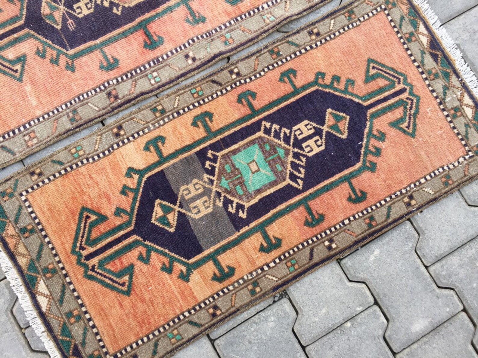 Pair Rugs Set of Two Small Rugs Twin Rugs Beautiful Pattern - Etsy