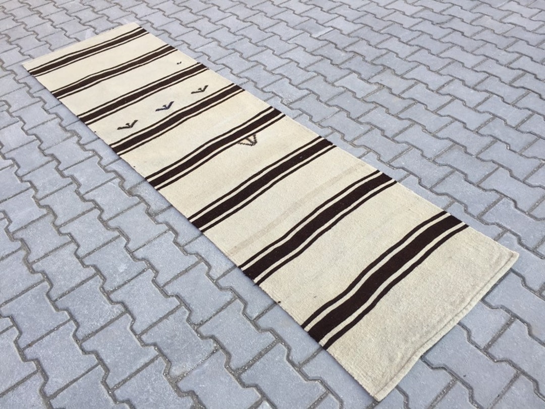 Natural Organic Rug Runner, FREE Shipping 70 X 258 Cm / 2'3 X 85 Ft ...