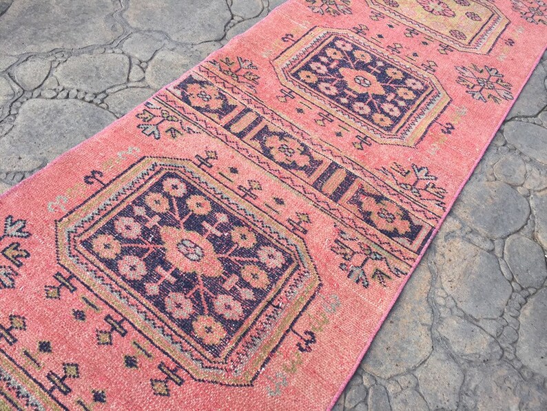 Extra Long Rug Runner Muted Red Colour Runner Home Living - Etsy