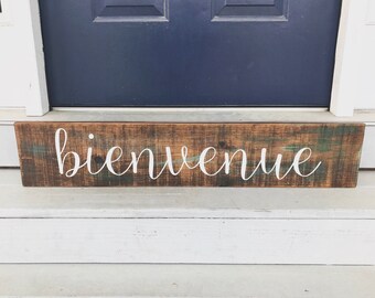 French Welcome Sign | Etsy