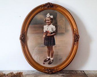 Antique Oval Portrait - Etsy