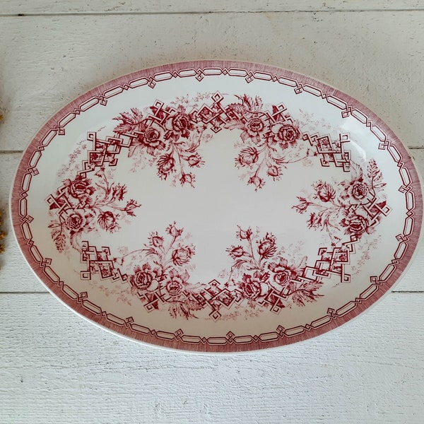 Red Transferware - Etsy