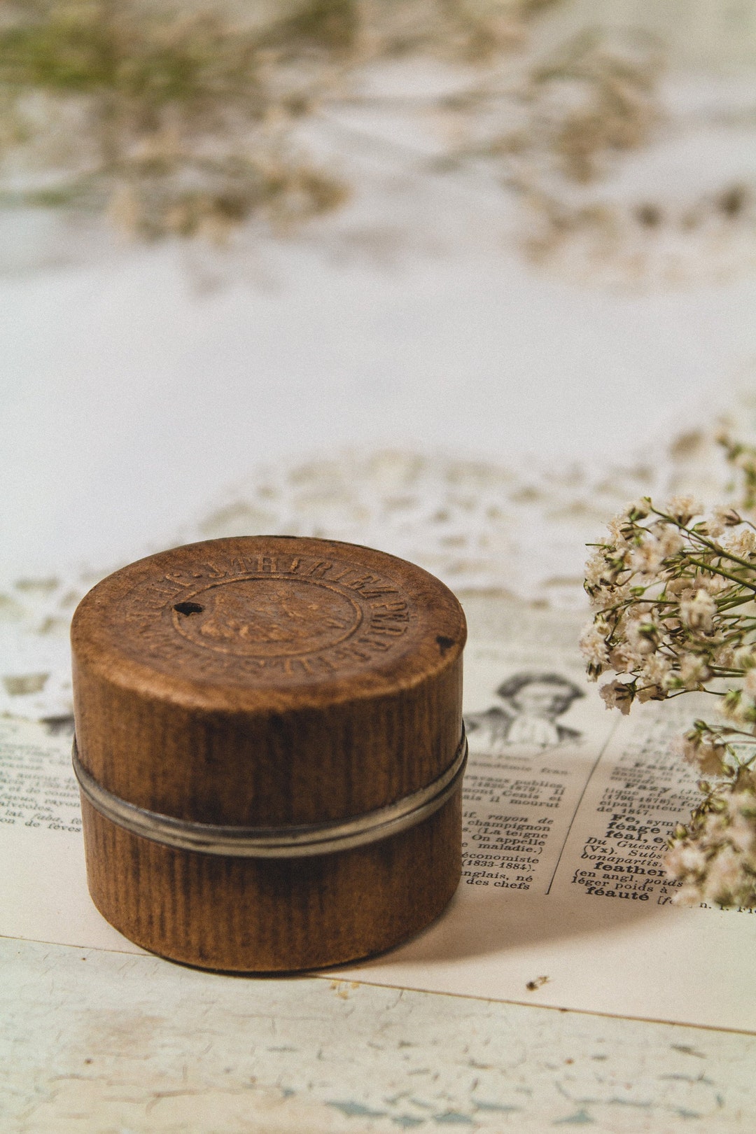 Threads Box Wood Cardboard Mouline Box THIRIEZ Peres & Fils - Etsy