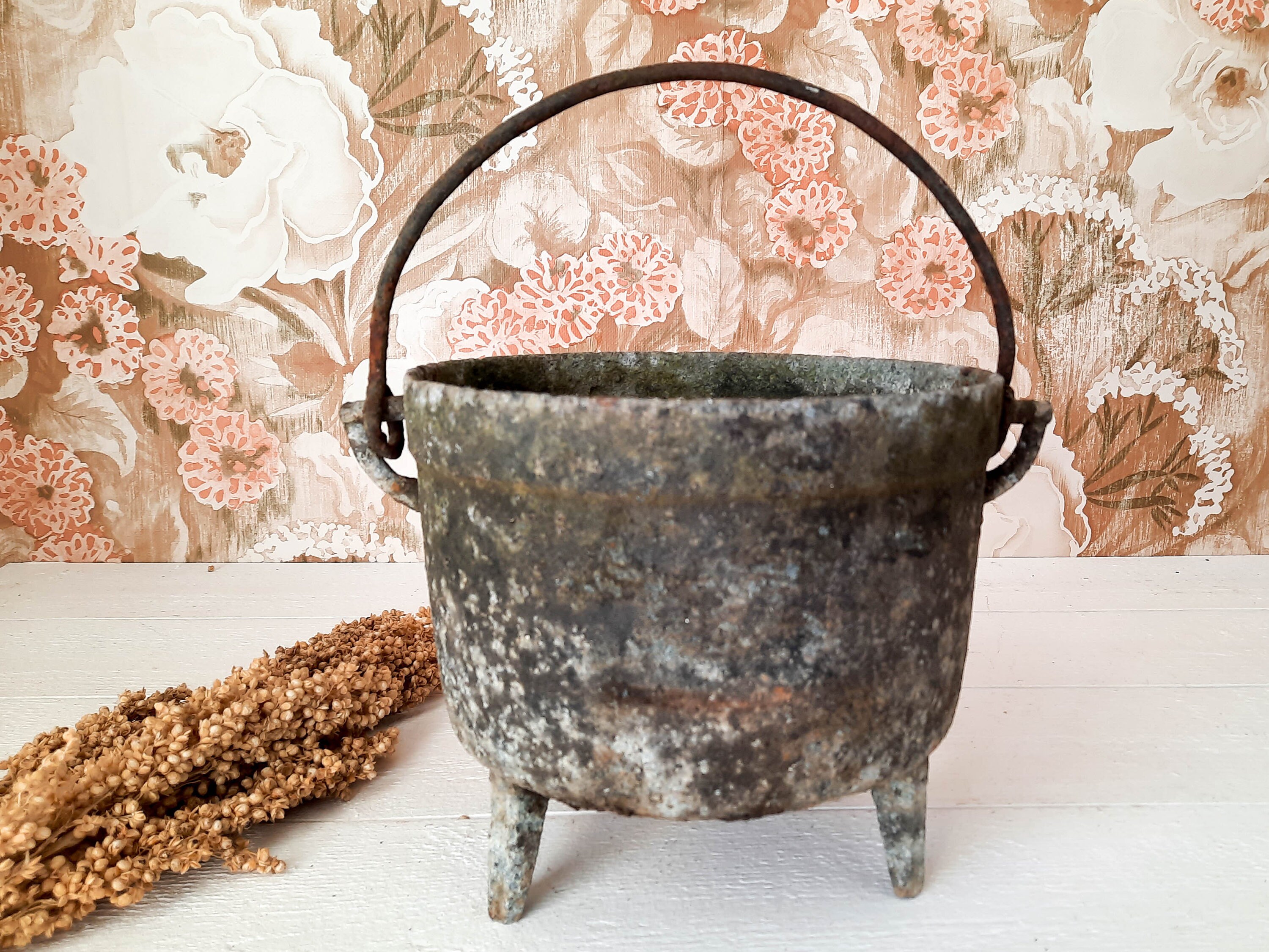 Large Old Cast Iron Pots