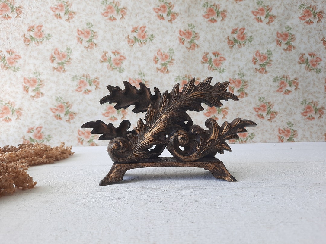 Acanthus Cast Letter Holder Antique, Cast Desk Organiser, Letter Holder ...