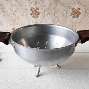 French Colander Vintage Strainer Aluminum With Bakelite Handles - Etsy
