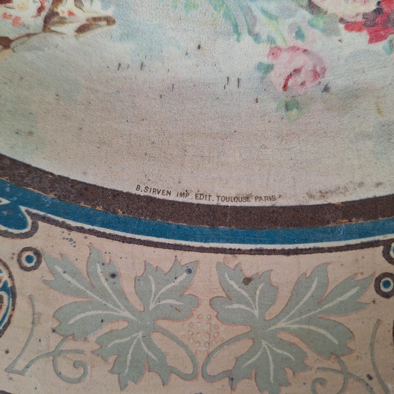 Large Antique French Wall Plate: Romantic Cottagecore Farmhouse Decor ...