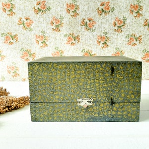 Large Green Rectangular Porcelain Box in Its Case Box With Lid ...