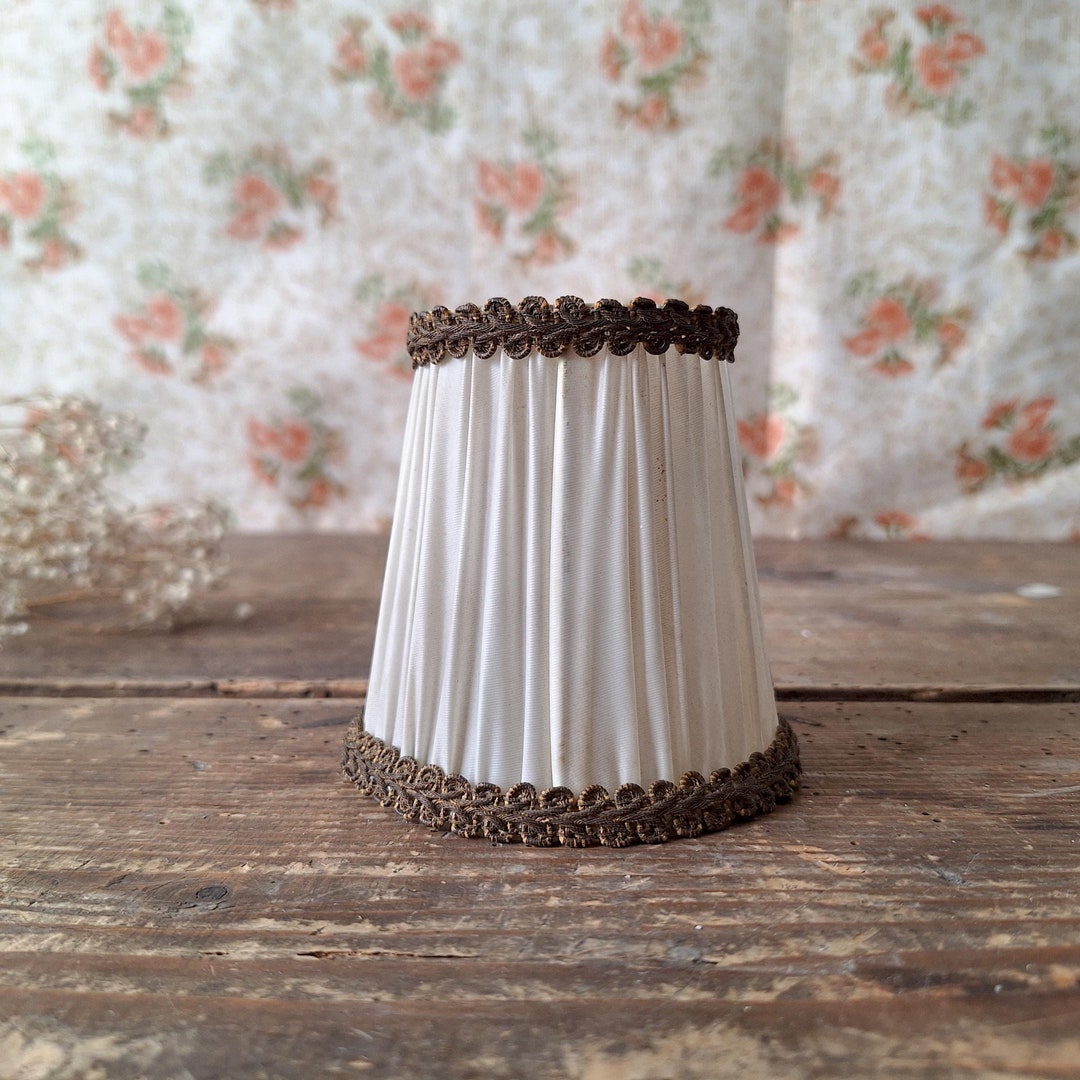 Antique Boudoir Lamp Shade, French Boudoir Chandelier Shade, Clip on ...