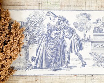 French Toile Paper - Etsy