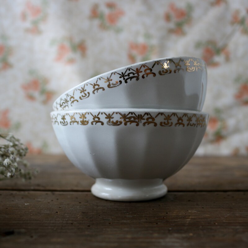 French Coffee Bowls - Etsy
