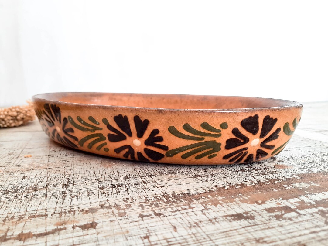 Large Stoneware Baker Oven to Table, Glazed Pottery Casserole Oval Dish ...