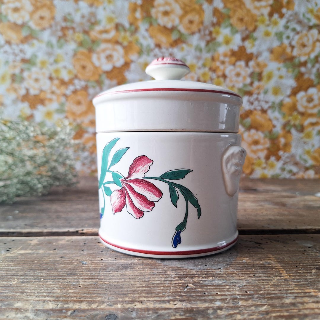 French Vintage Foie Gras Tureen Sarreguemines Ceramic Terrine Storage ...