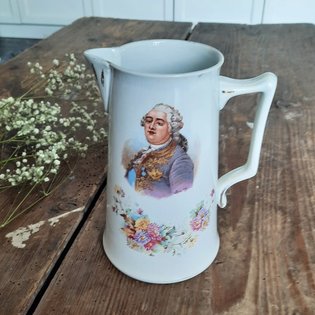 Louis XVI Pitcher Saint Amand and Hamage Nord, Ceramic Pitcher Vintage ...