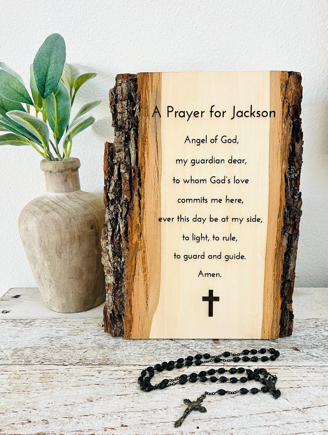 CUSTOM Angel of God Prayer Sign | Guardian Angel Sign | Catholic Gifts ...