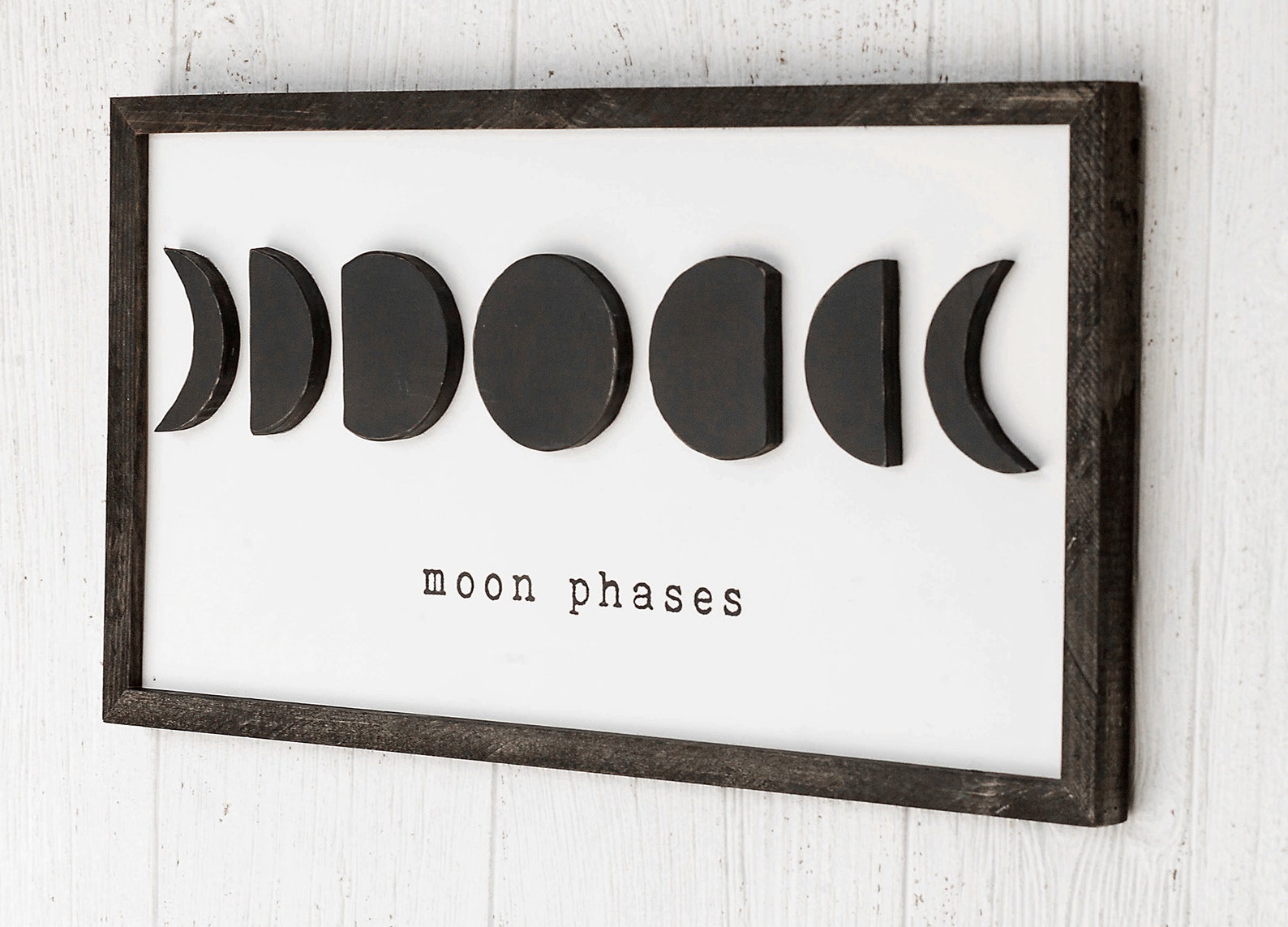 Moon Phases Wooden Framed Sign - Etsy