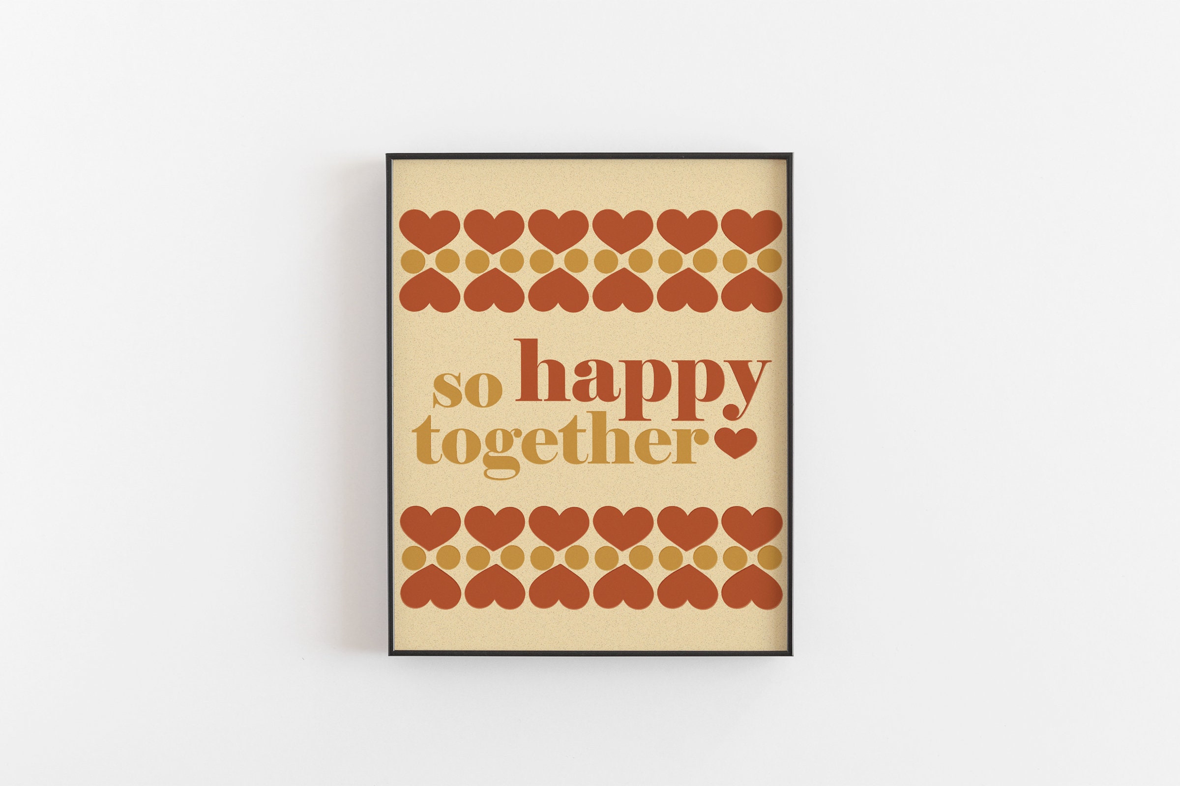 So Happy Together 70's Inspired Digital Download Art Print - Etsy Israel